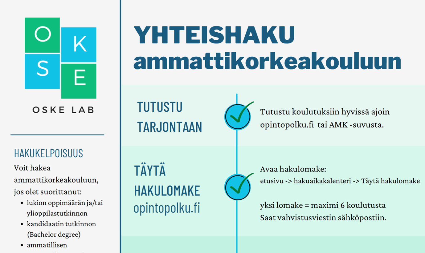 OSKE LAB tukee maahanmuuttajien amk-hakua - LAB Focus